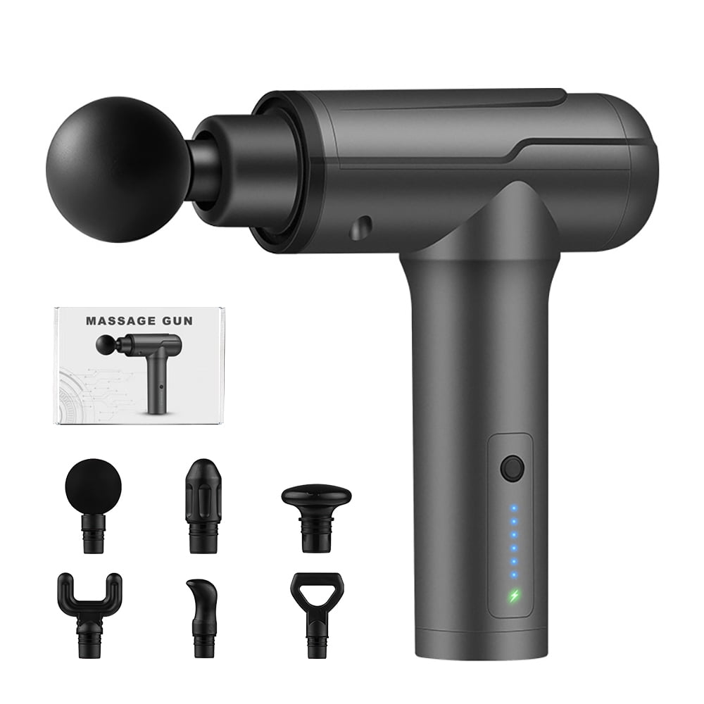 Rechargeable Fascial Massage Gun Deep Muscle Massager Therapy Muscle ...