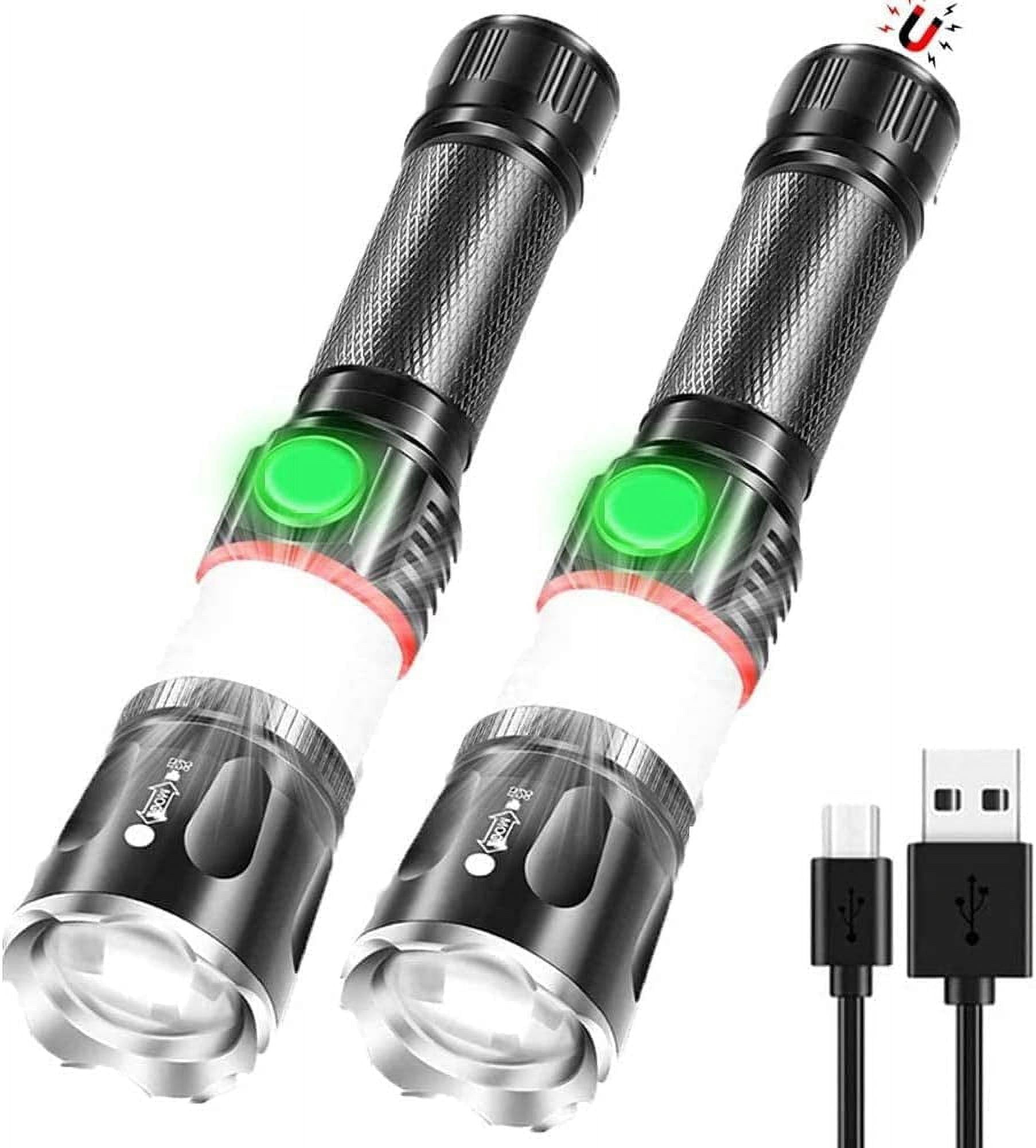 Rechargeable Flashlight, LED Tactical Flashlight Magnet Sailing ...