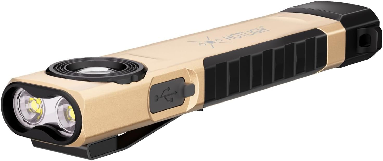 Rechargeable Flashlight Magnetic - 700 Lumens LED Flashlight with Clip ...