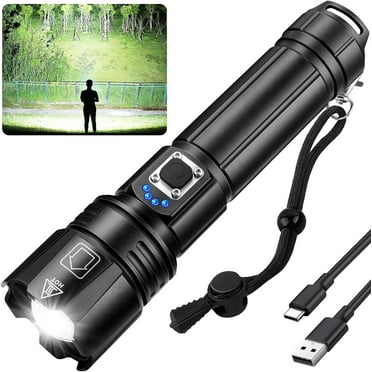 Rechargeable LED Flashlights High Lumens, 20000 Lumens Super Bright ...
