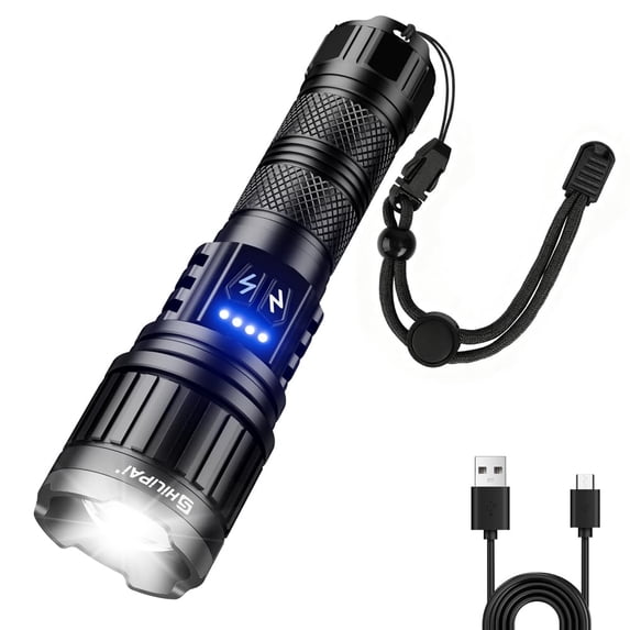 Rechargeable Flashlights High Lumens, Powerful Tactical Flashlights,11 ...