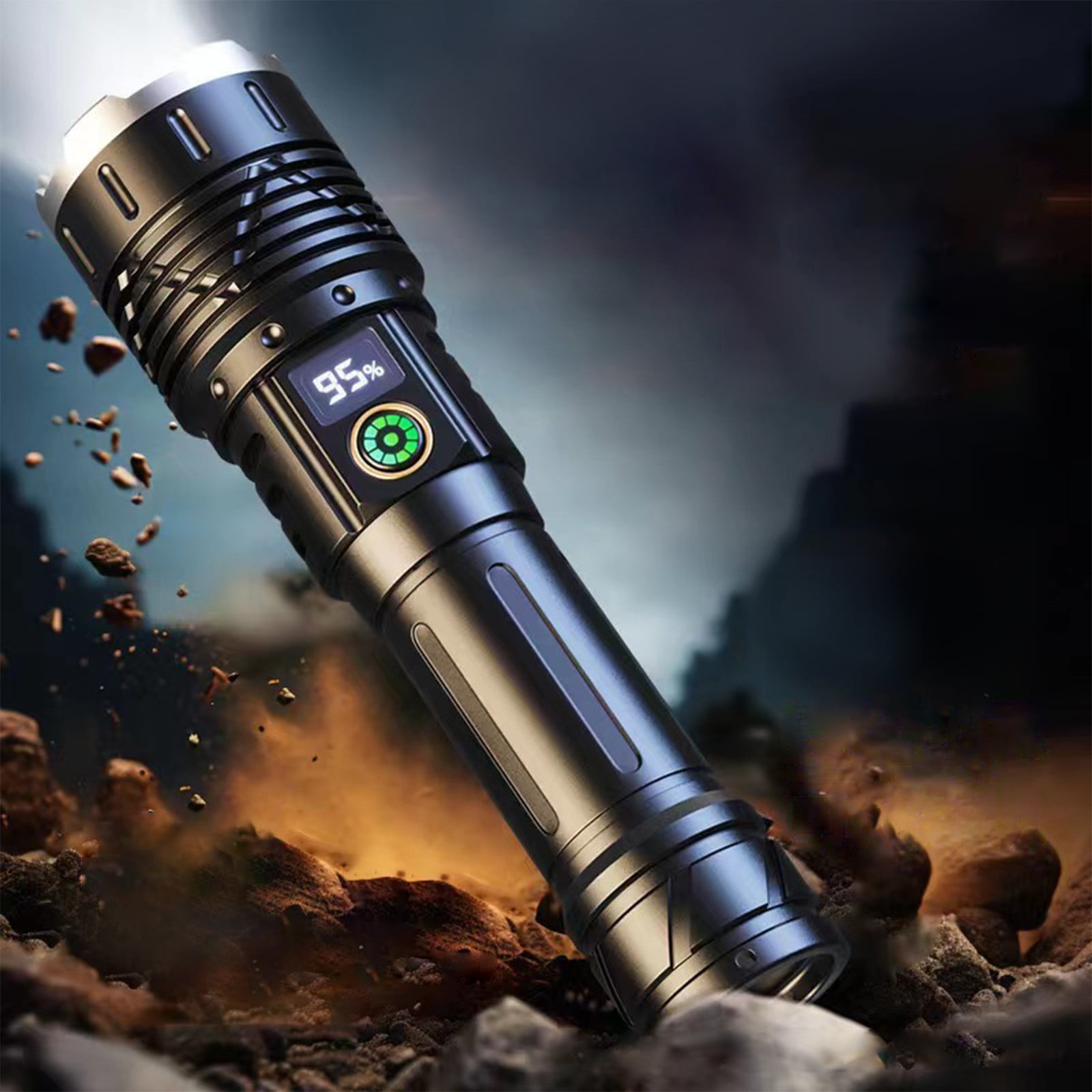 Rechargeable Flashlights High, Powerful Tactical Flashlights,Led ...