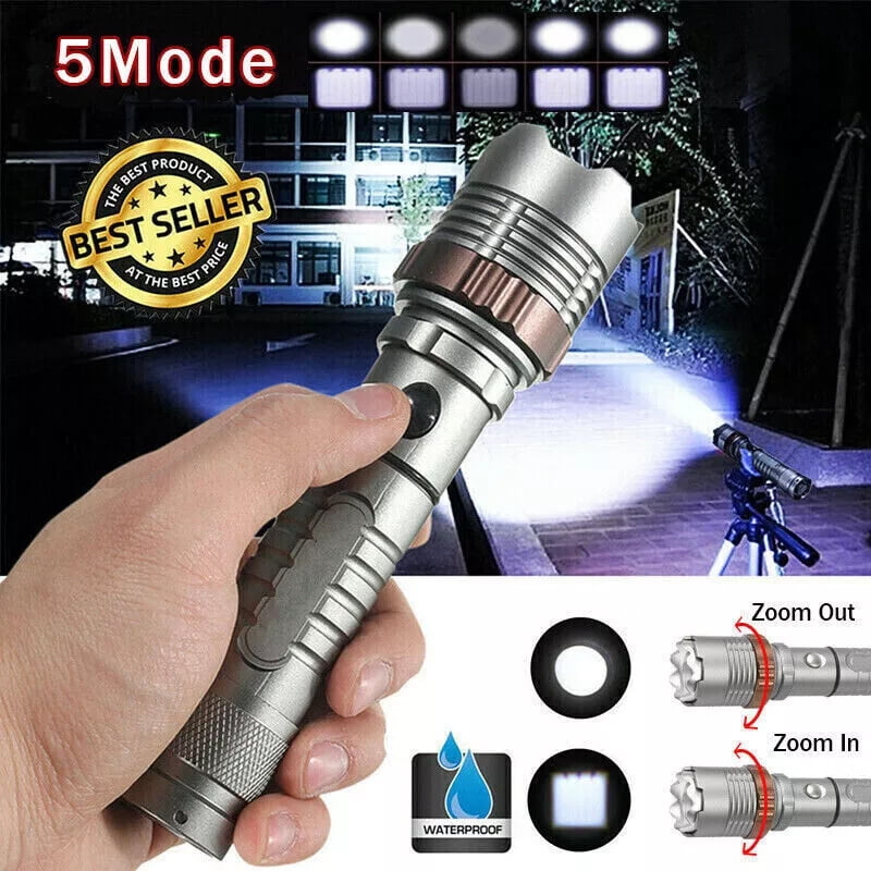 Rechargeable Flashlights, Super Bright LED Tactical Flashlight, Led ...