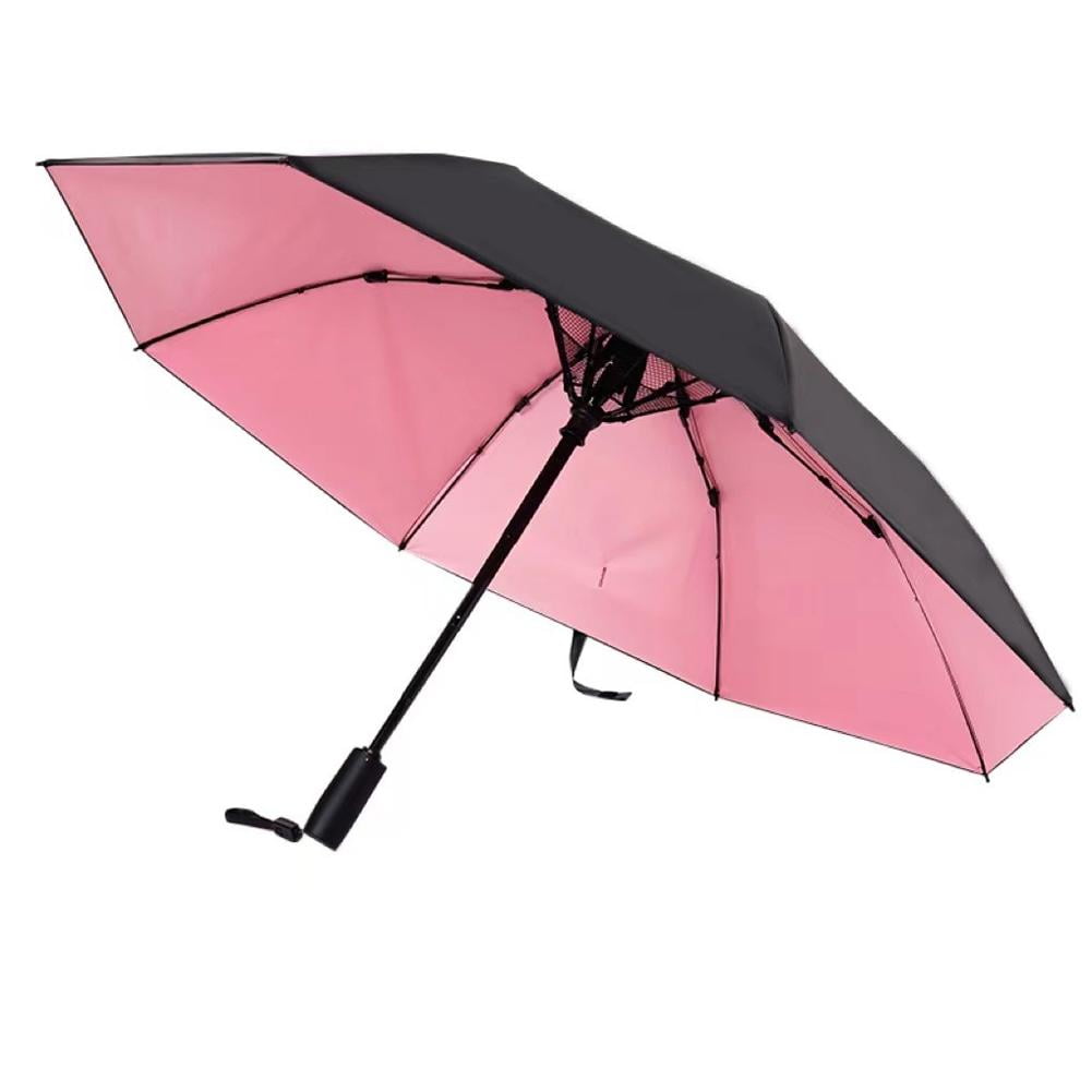 Rechargeable Folding Umbrella with Fan Summer Sunny Umbrella' U2H3 ...