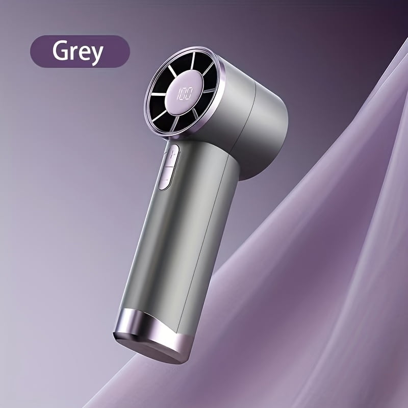 Rechargeable Handheld Fan with Digital Display - 3000mAh 5-speed Silent ...