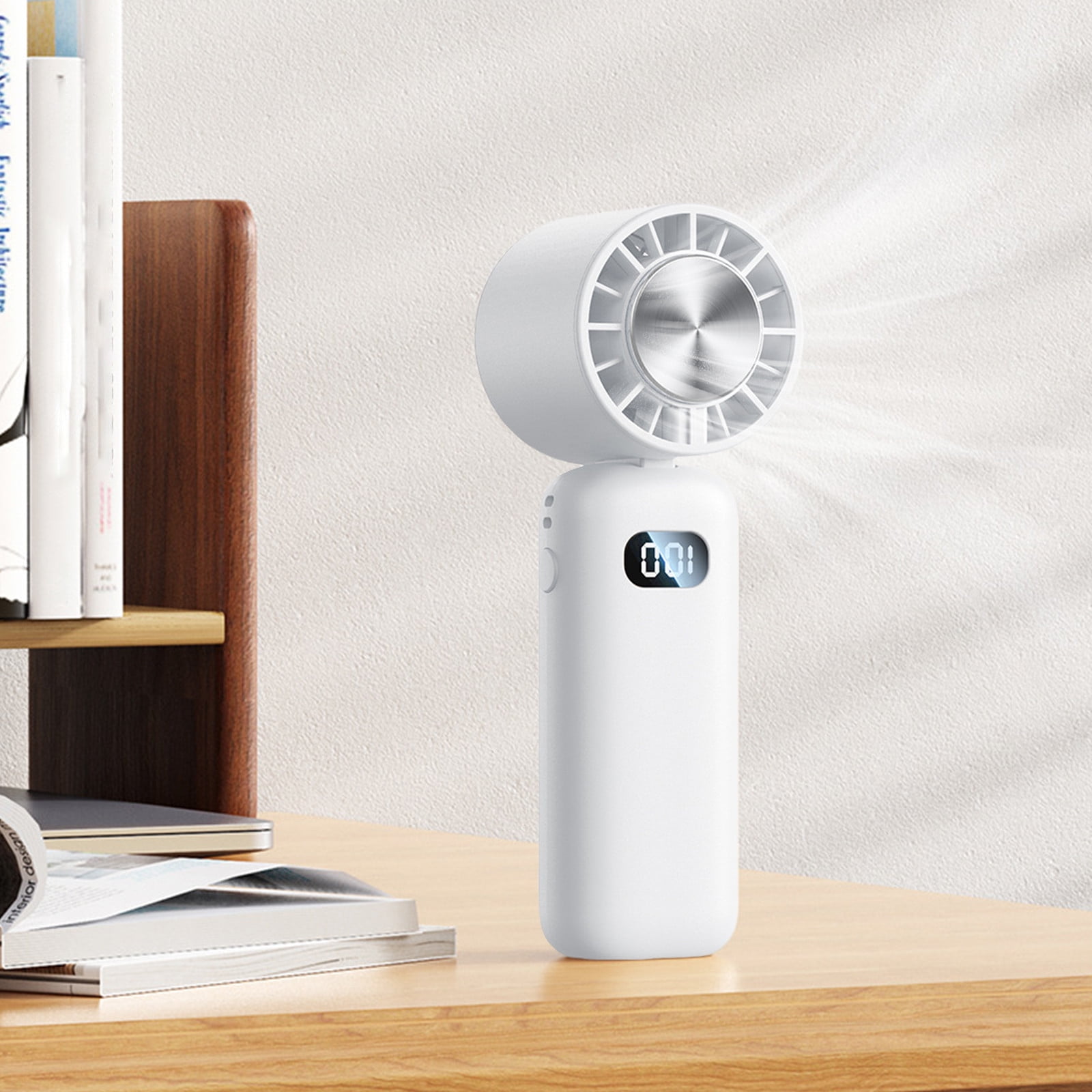 Rechargeable Handheld Fan with Fast-Acting Cooling Tech Powerful Turbo ...