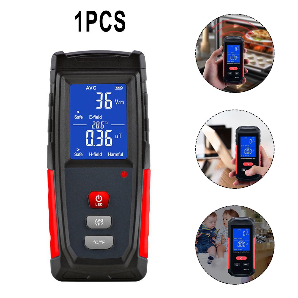 Rechargeable Handheld Portable Electromagnetic Field Radiation Detector ...