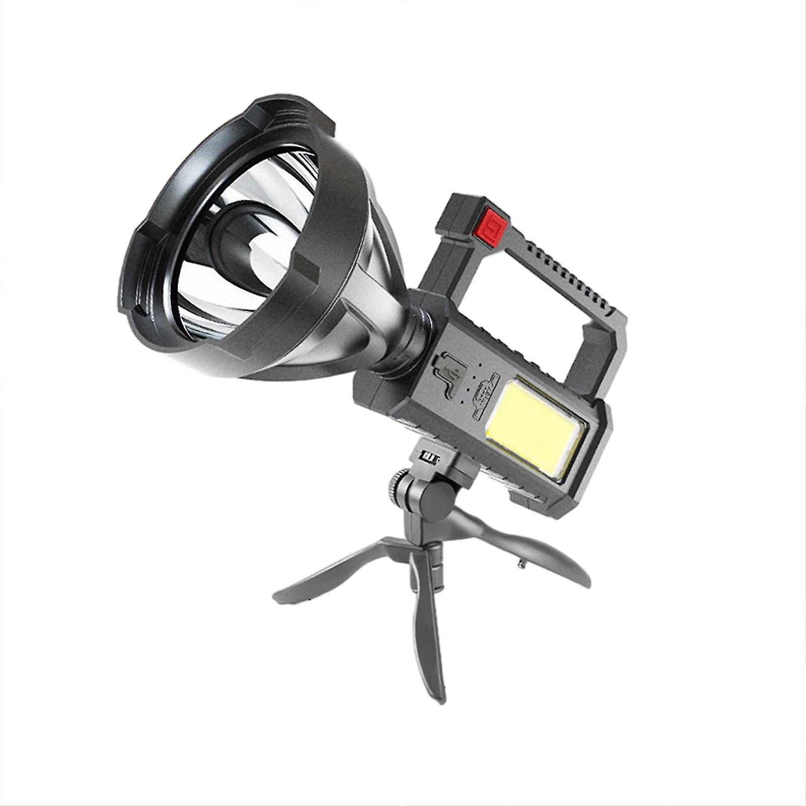 Rechargeable Handheld Spotlights Flashlight with Rack Sturdy Waterproof ...