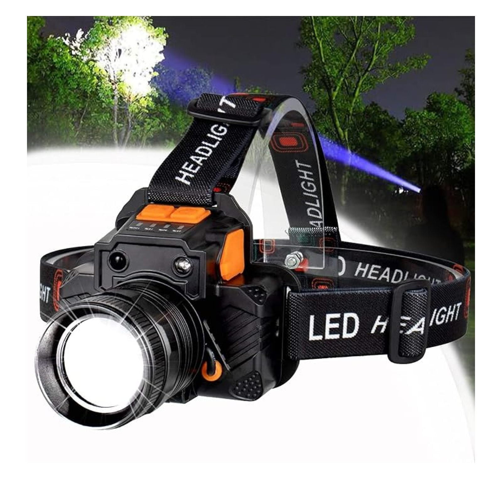 Rechargeable Headlamp with Sensor,Led Headlamp，Hiking Headlamp，High ...