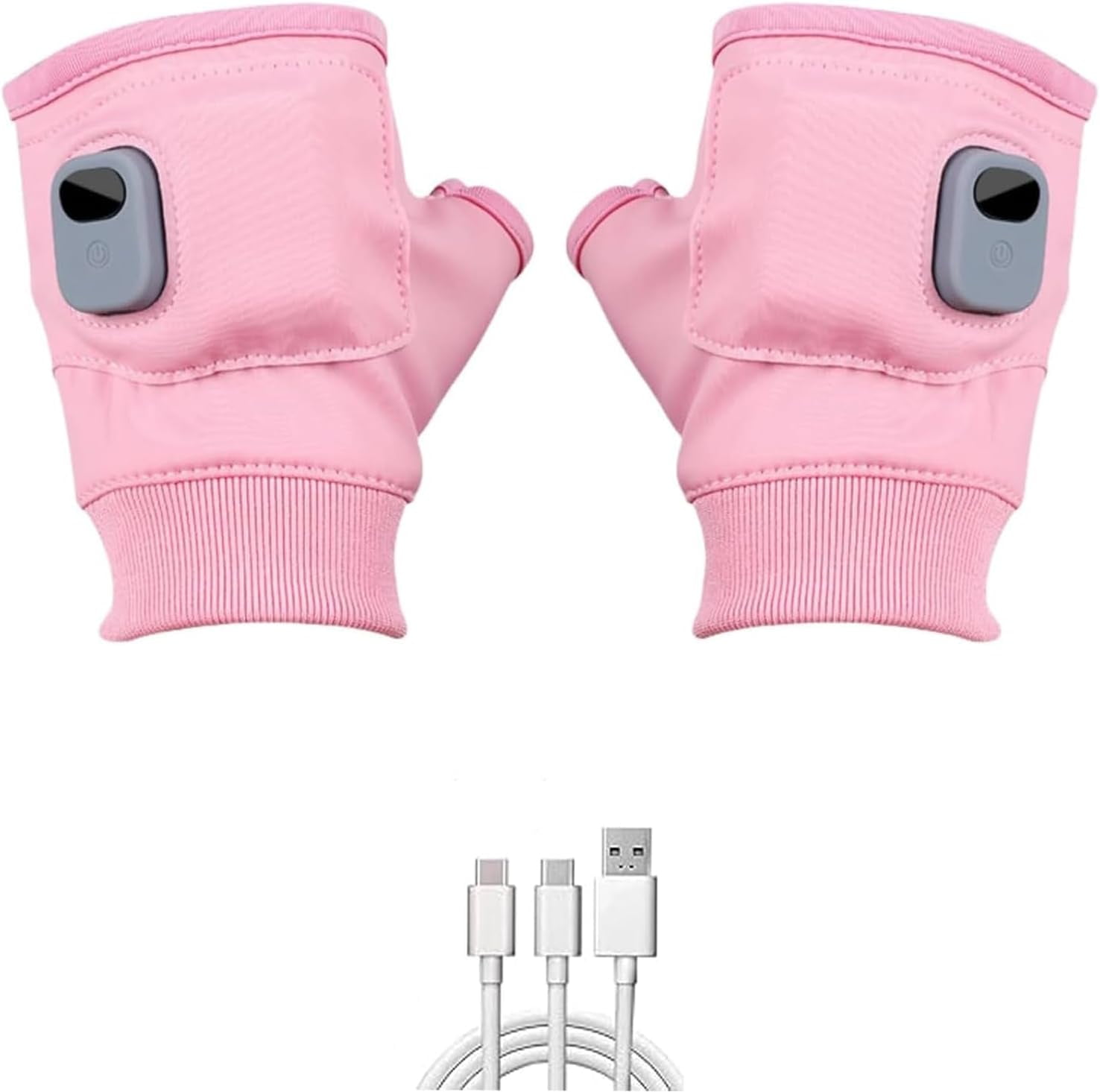 Rechargeable Heated Gloves for Women - Smart Thermostatic Fingerless ...