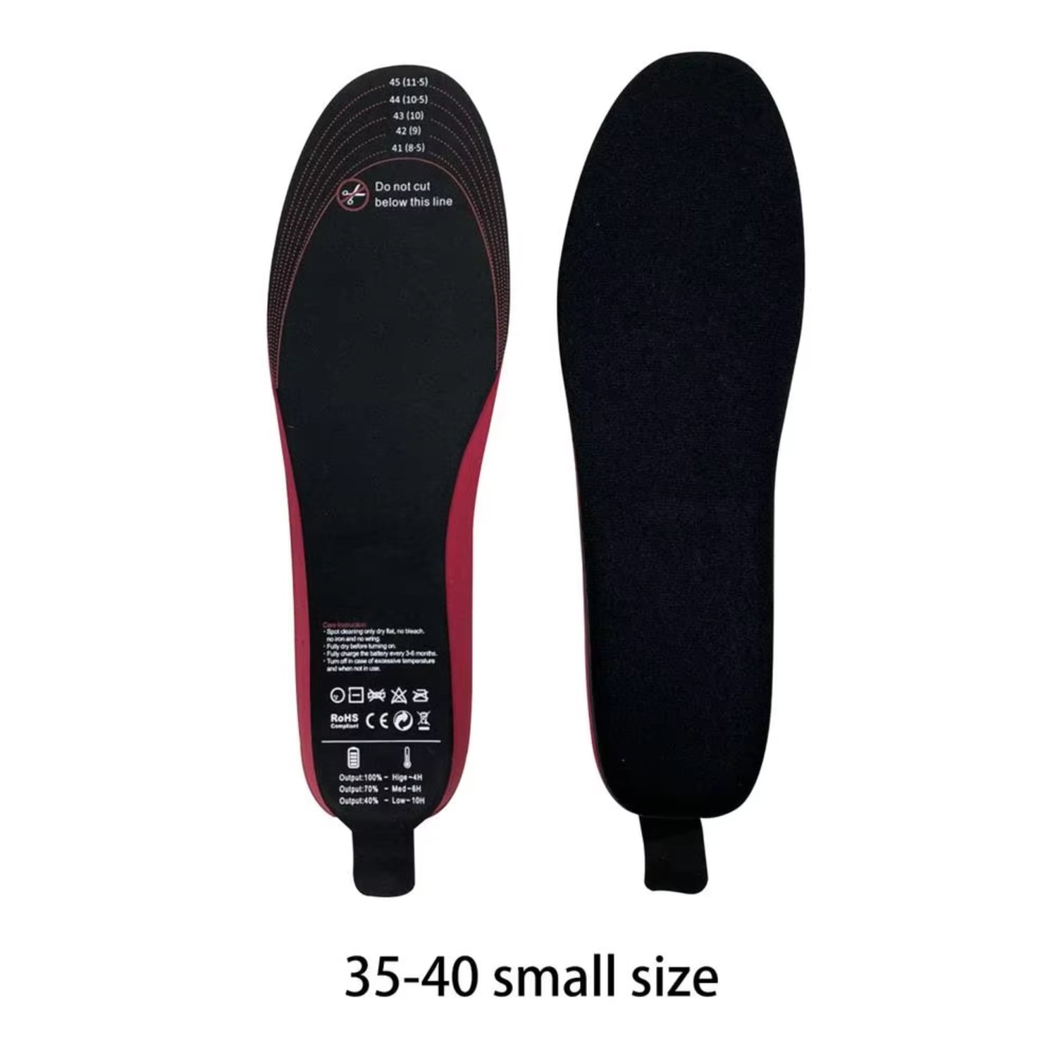 Rechargeable Heated Insoles with 3 Temperature Settings for Skiing ...