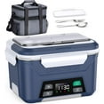 Rechargeable Heated Lunch Box for Men, 1.3L Cordless Electric Adults ...