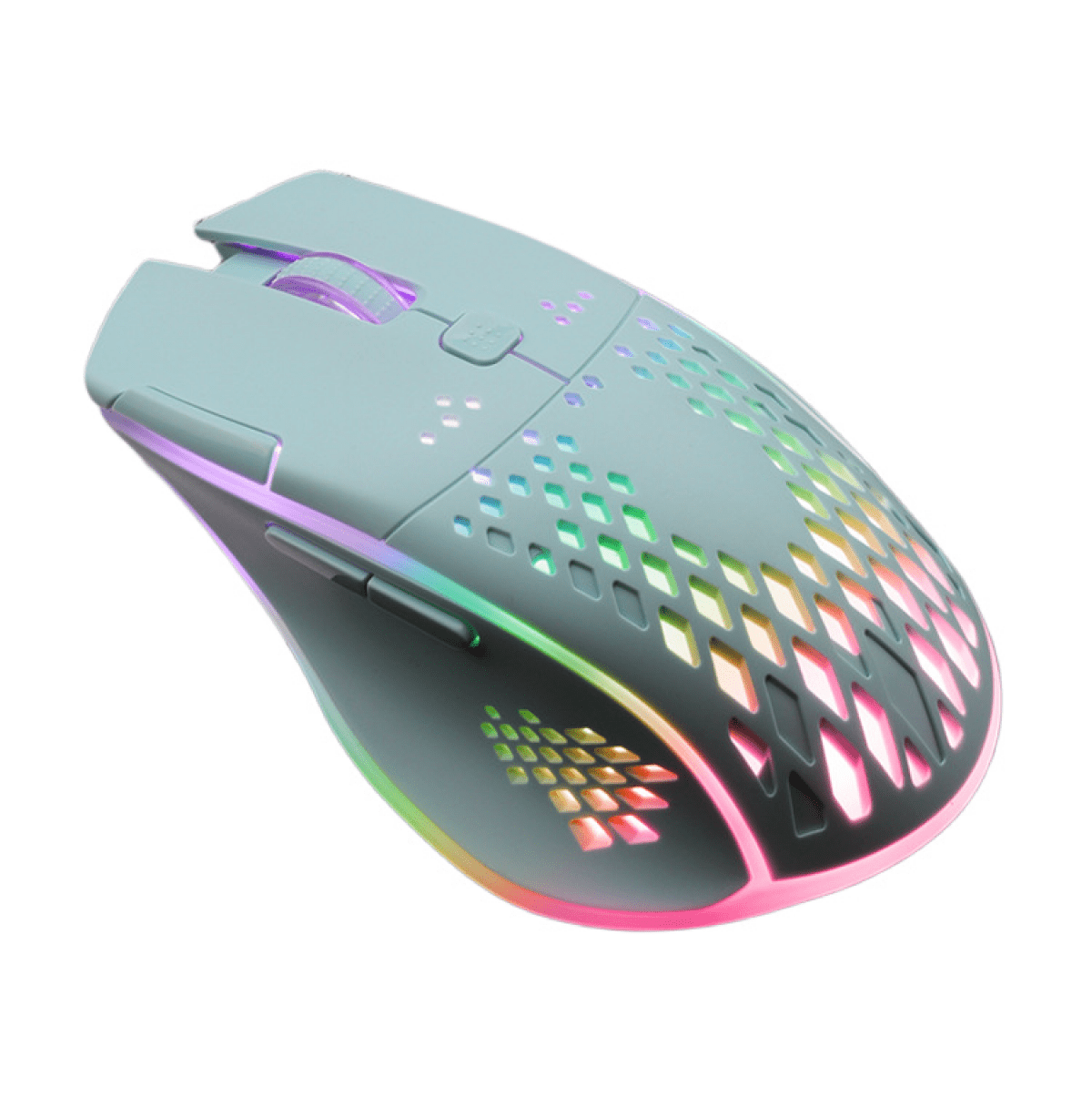 Rechargeable Honeycomb Wireless Gaming Mouse with RGB Light for Laptop ...