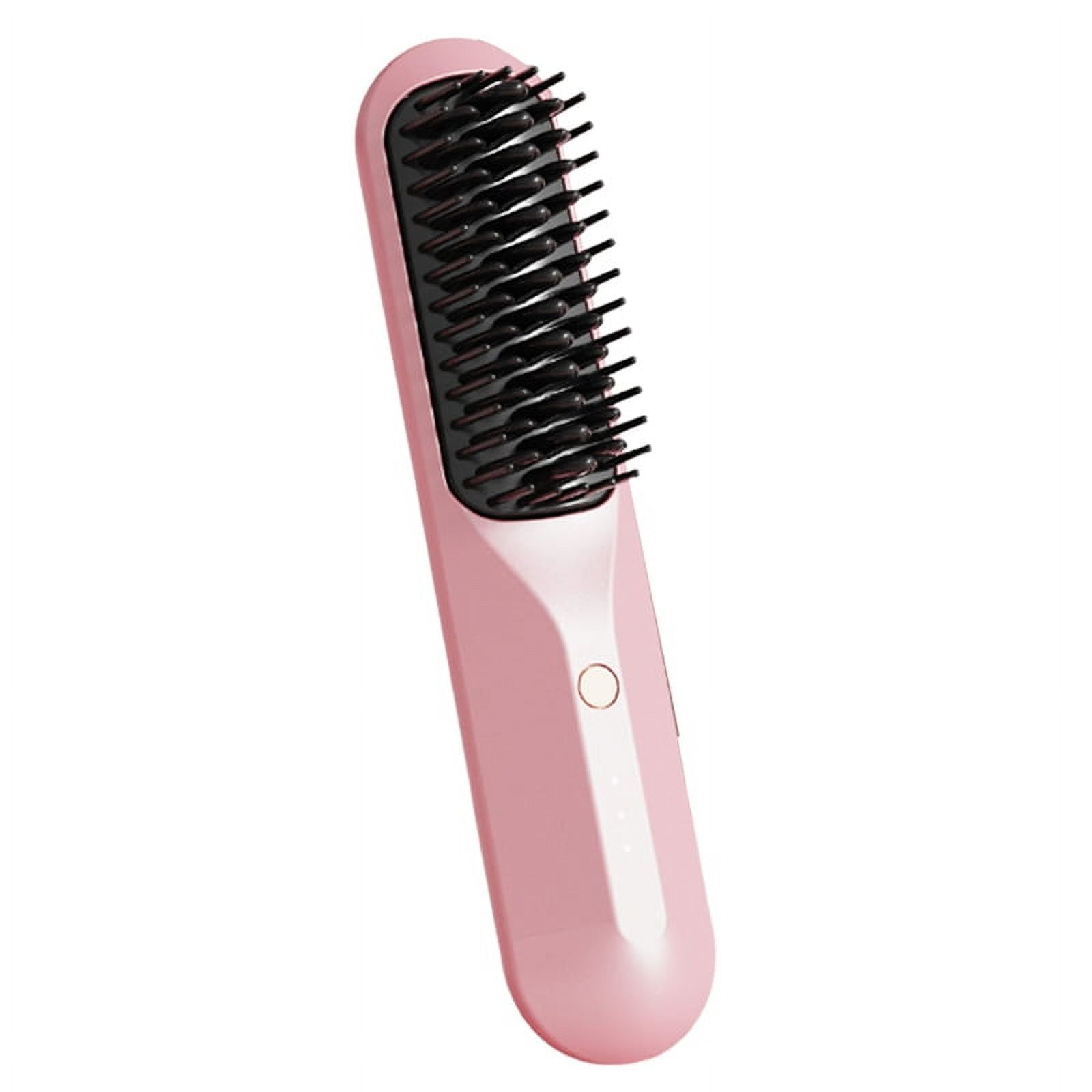 Rechargeable Hot Comb Cordless Hair Brush Straightener Heat Pressing ...