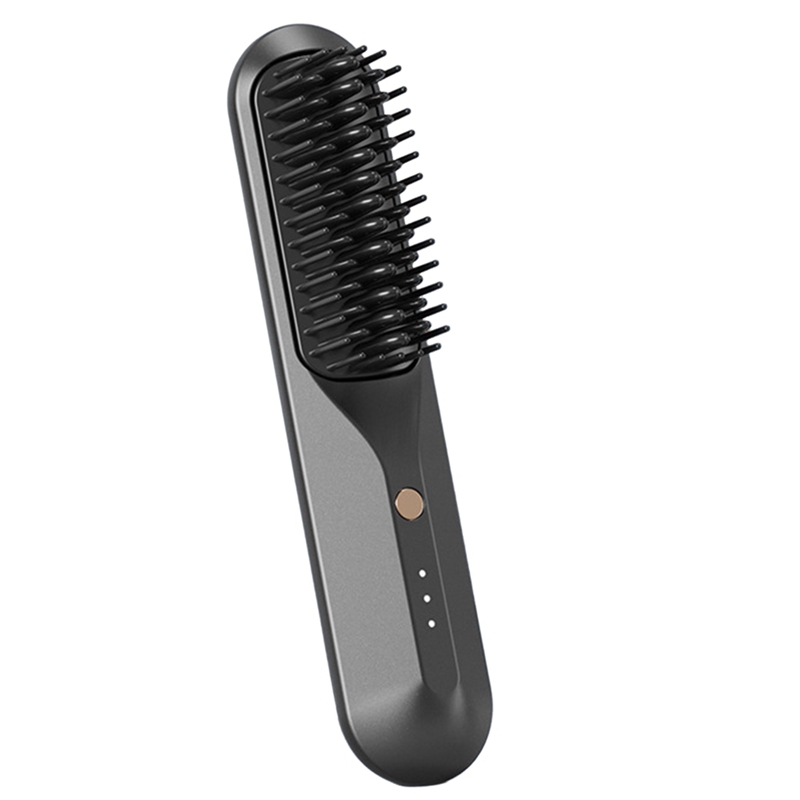 Rechargeable Hot Comb Cordless Hair Brush Straightener Heat Pressing ...