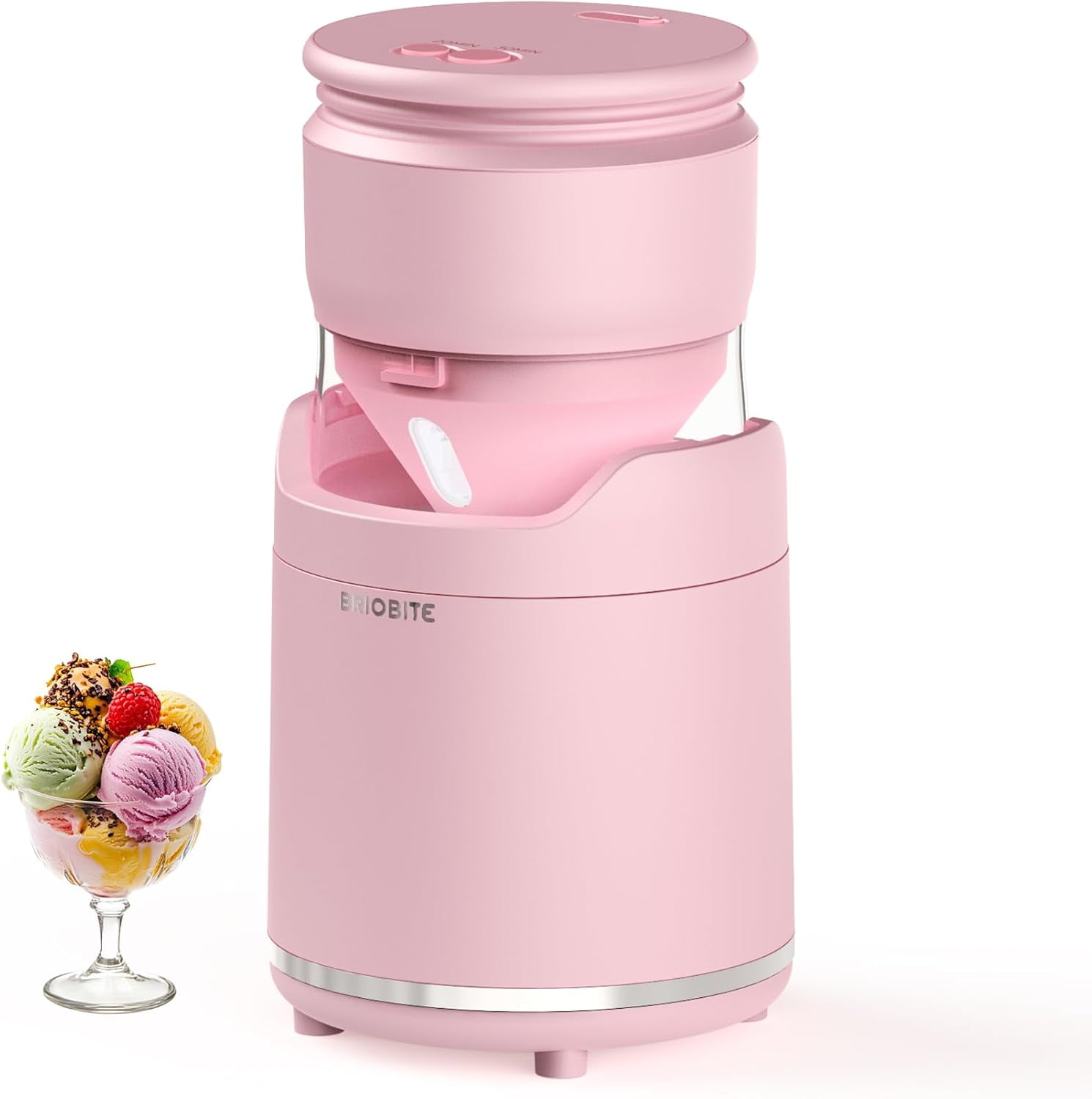 Rechargeable Ice Cream Maker Machine – Compact for Homemade Gelato ...