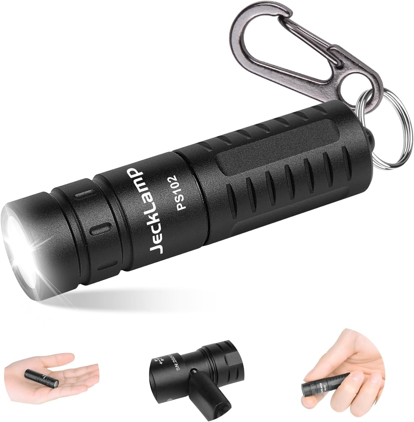 Rechargeable Keychain Flashlight, 200 Lumens EDC Pocket Flashlight ...