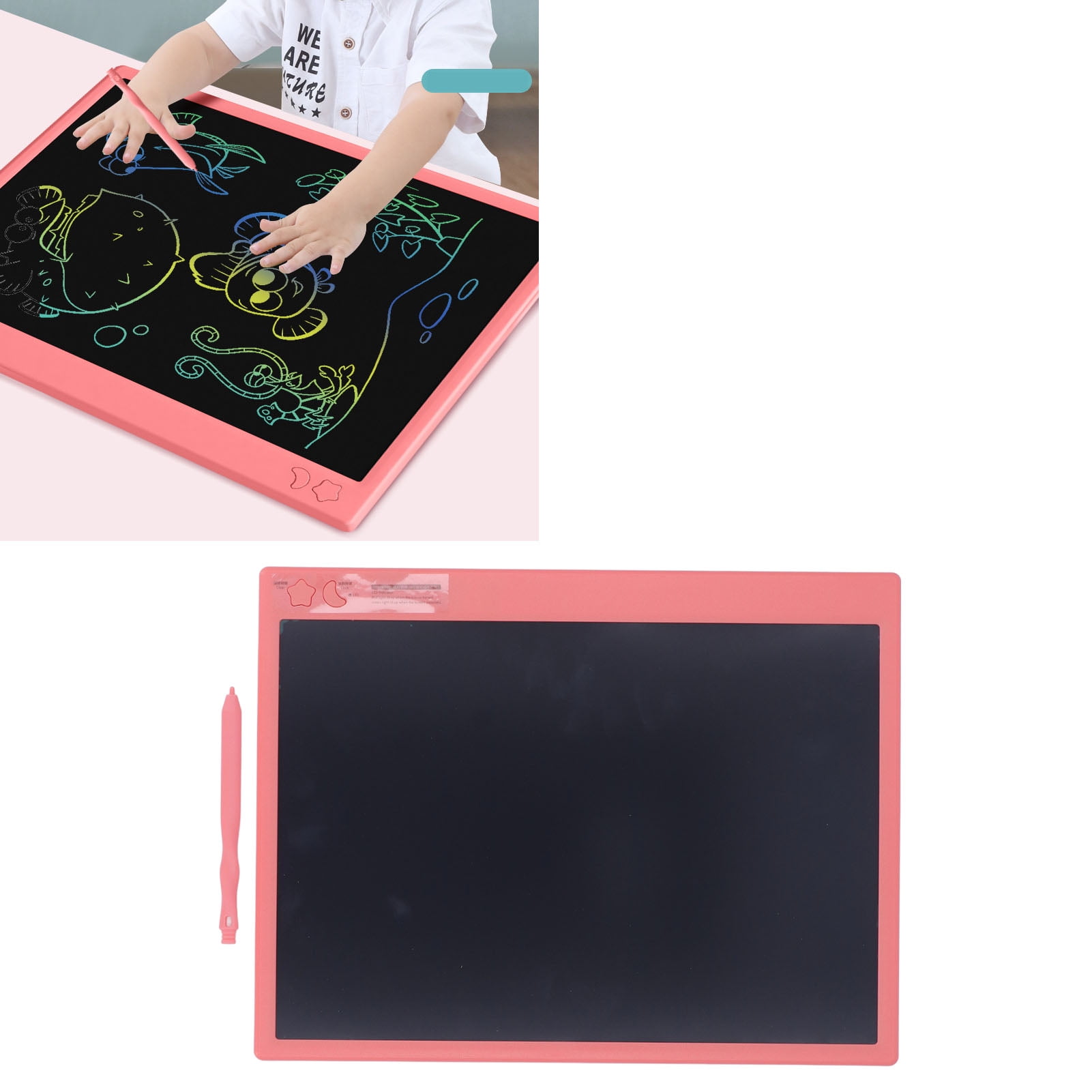 Rechargeable LCD writing board, colorful graffiti board with pen ...