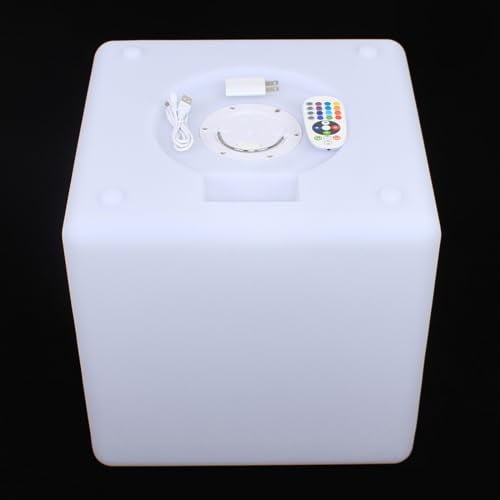 Rechargeable LED Cube Chair, 16 Colors Remote Conctrol Glow Furniture ...