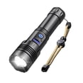 Rechargeable LED Flashlight with COB Side Light, XHP70 High Lumens ...