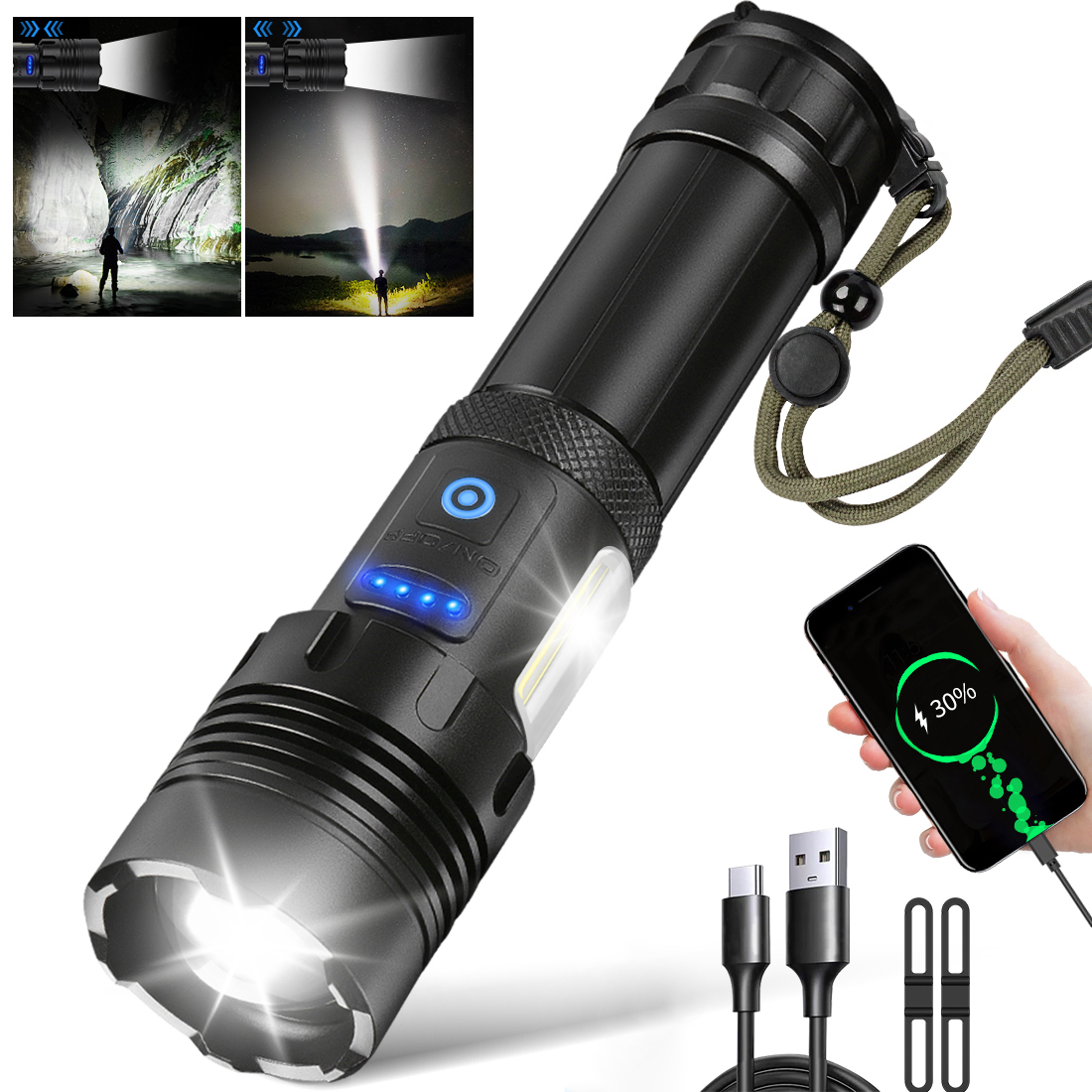 Cat CT1000 175 Lumen COB LED Flashlight with Magnetic Base - Walmart.com
