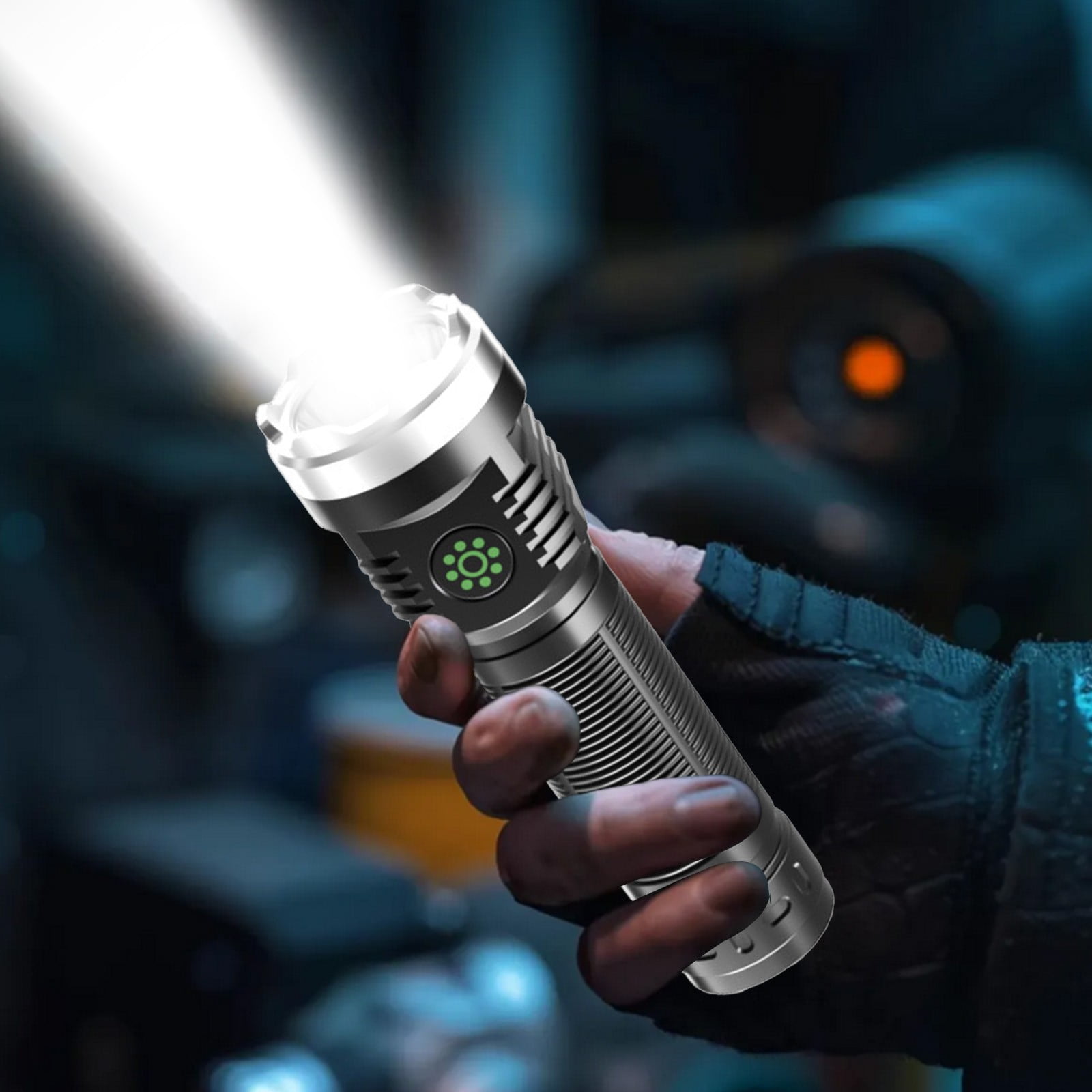 Rechargeable LED Flashlight | USB-C Fast Charging | 4 Modes High Power ...