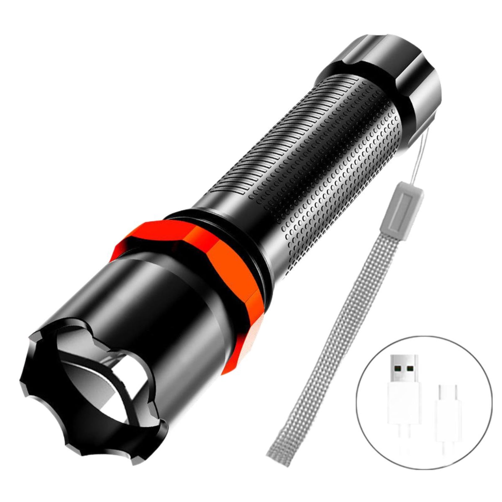 "Rechargeable LED Flashlight - Ultra Bright, Multi-Use Compact Handheld ...