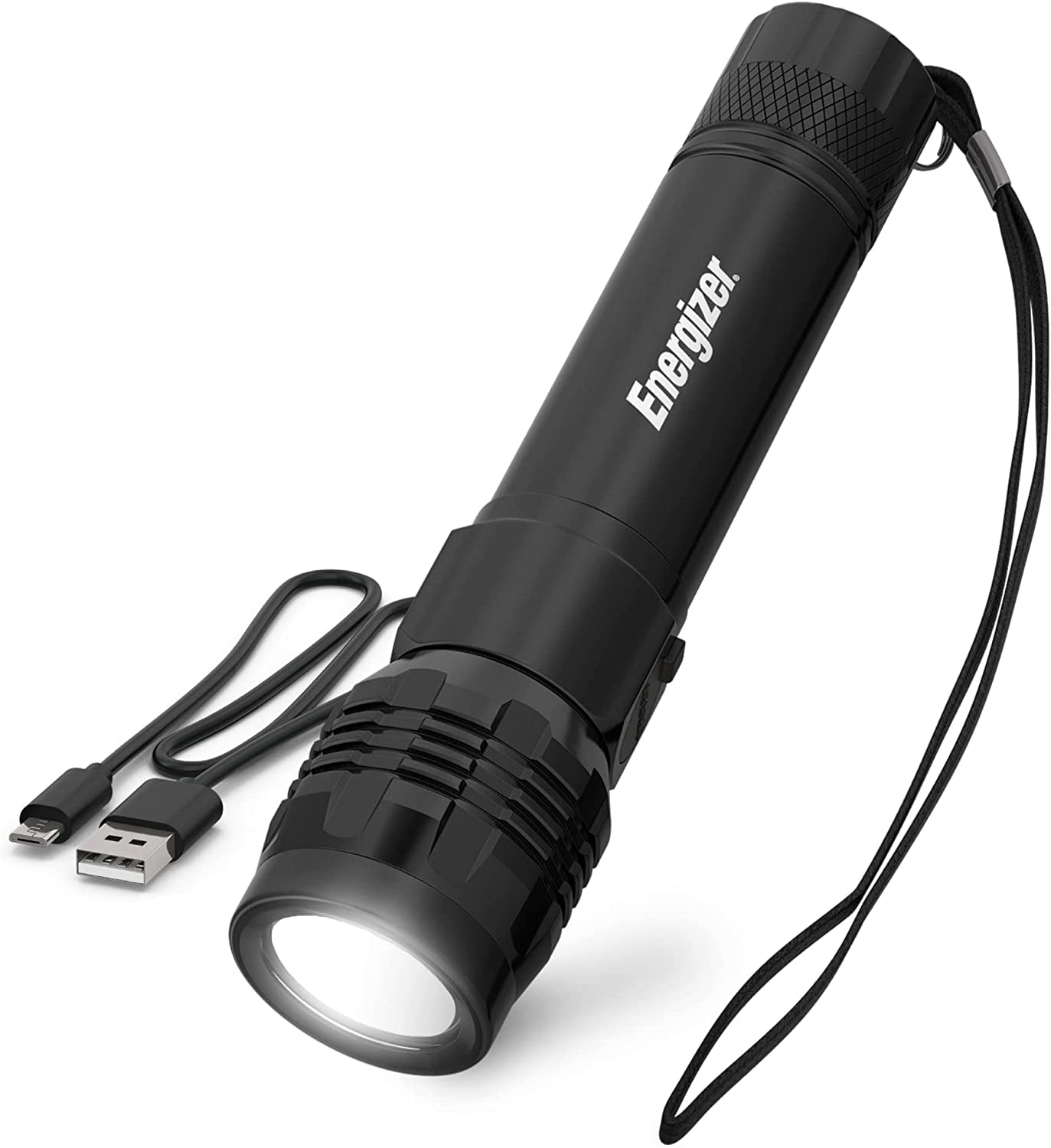 Rechargeable LED Flashlight X1000, Hybrid Power Capability, Ultra ...