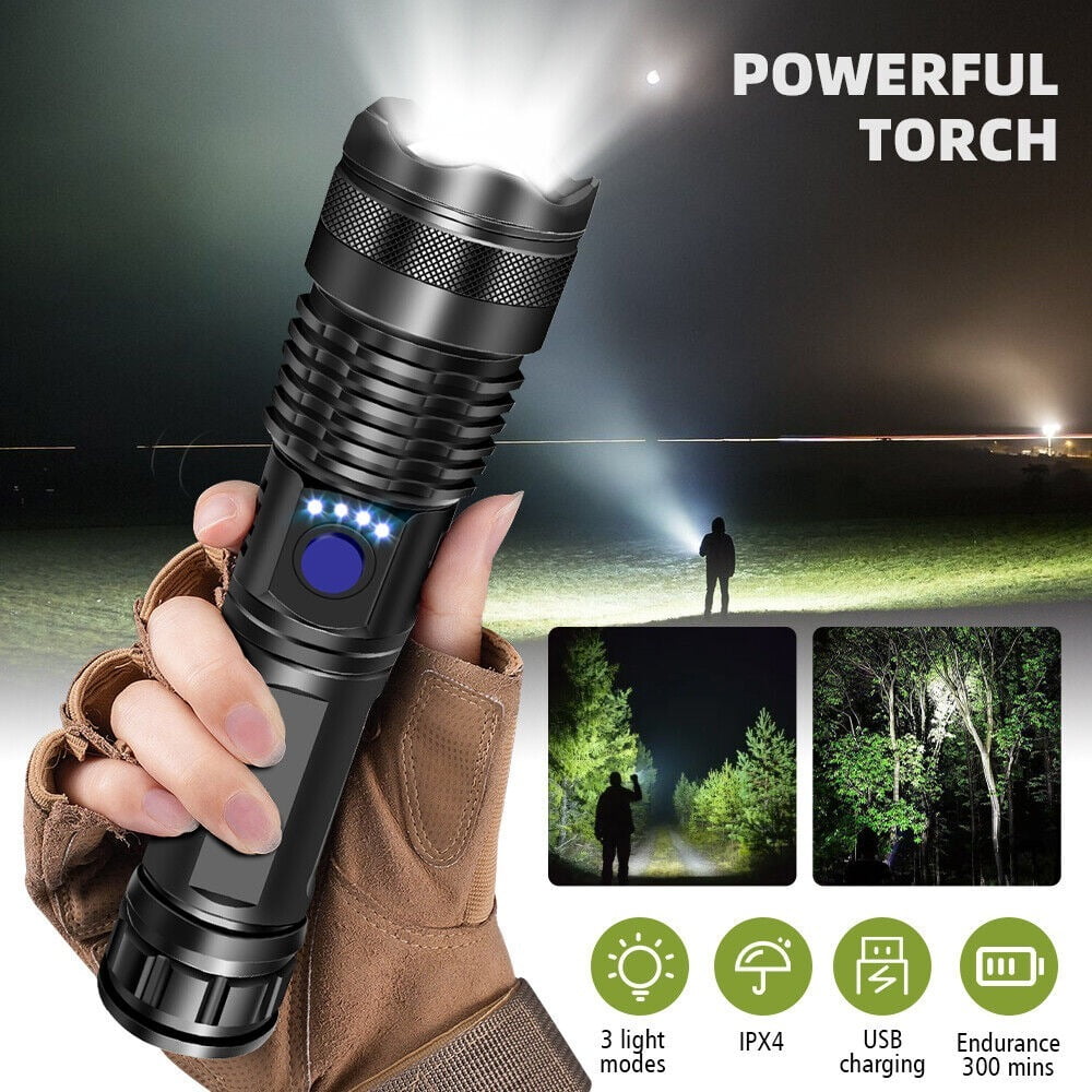 Rechargeable LED Flashlights High Lumens,KEPEAK 990,000 Lumens Super Bright Powerful Flashlights ...