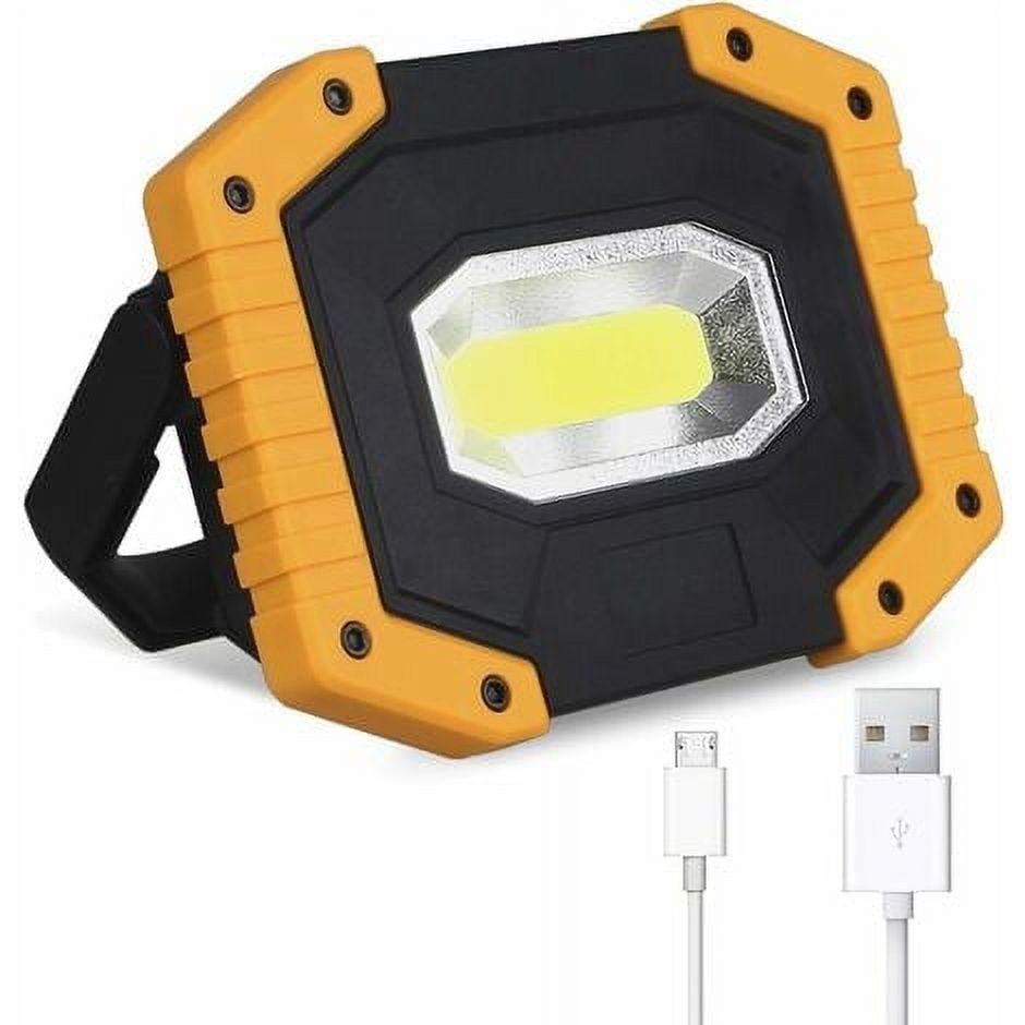 Rechargeable LED Floodlight 30W 2000 LM Construction Site Floodlight ...