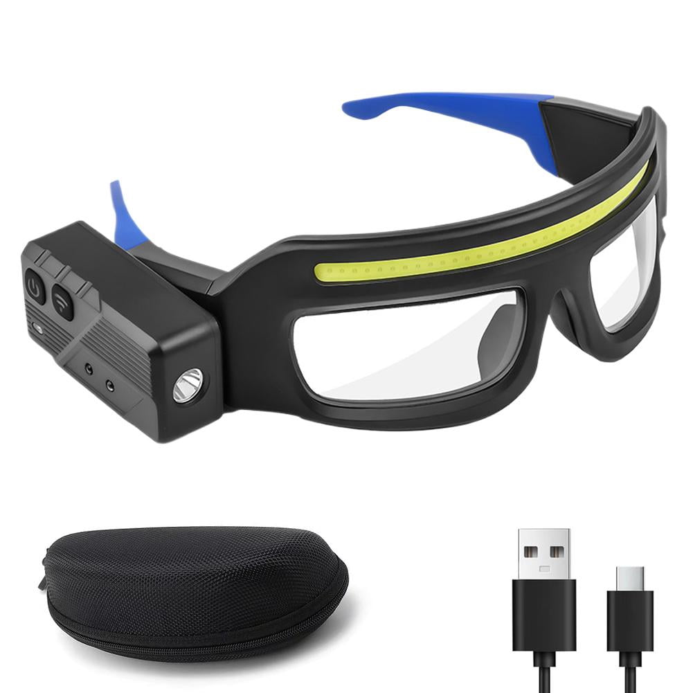 Rechargeable LED Glasses with Motion And Touch Control Five Modes USB C ...