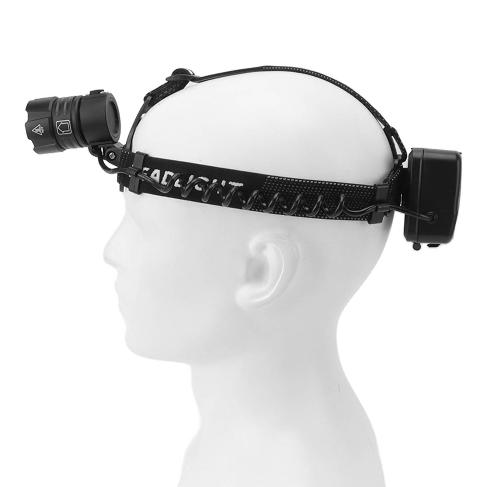 Rechargeable LED Headlamp, 100,000 Hour Life, 800M Range, Versatile 90 ...