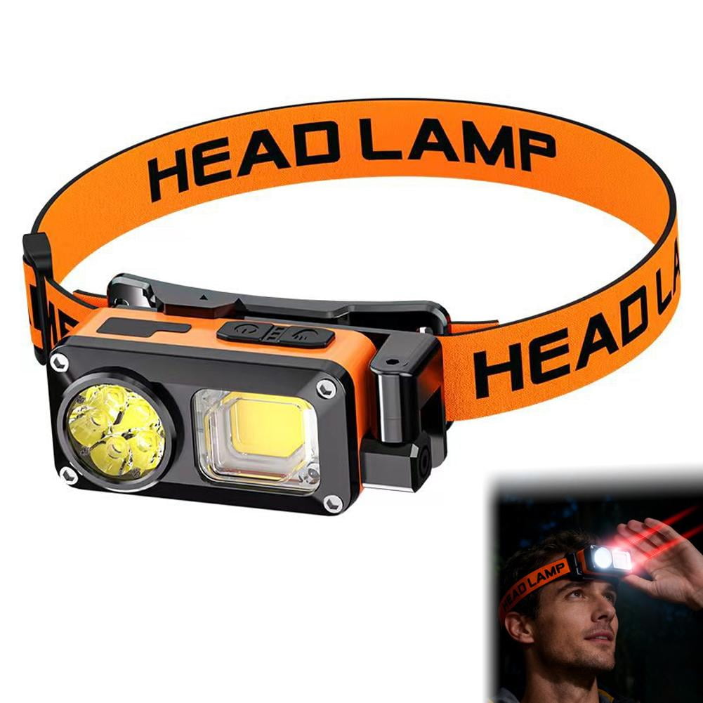 Rechargeable LED Headlamp,Headlight,USB Charging, for Camping,Run ning ...