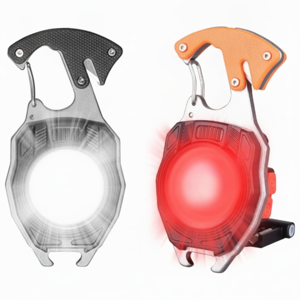 Rechargeable LED Keychain Flashlight, 500 Lumens COB Work Light ...