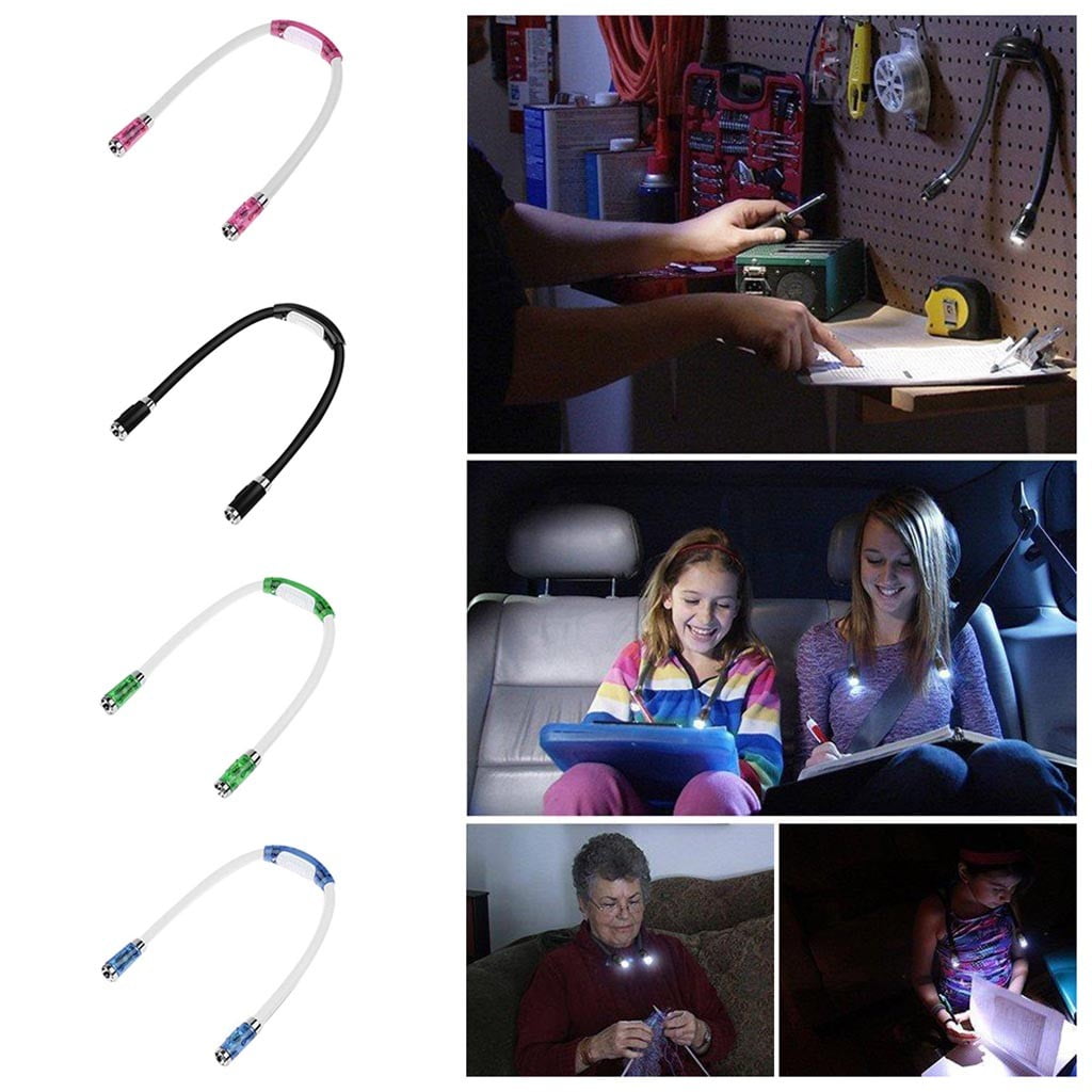 Rechargeable LED Neck Reading Light, 3 Modes Neck Reading Lamp, Hands ...