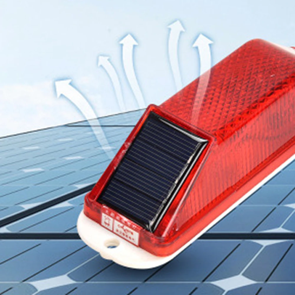 Rechargeable LED Solar Strobe Warning Lamp Solar Night Driving Traffic ...