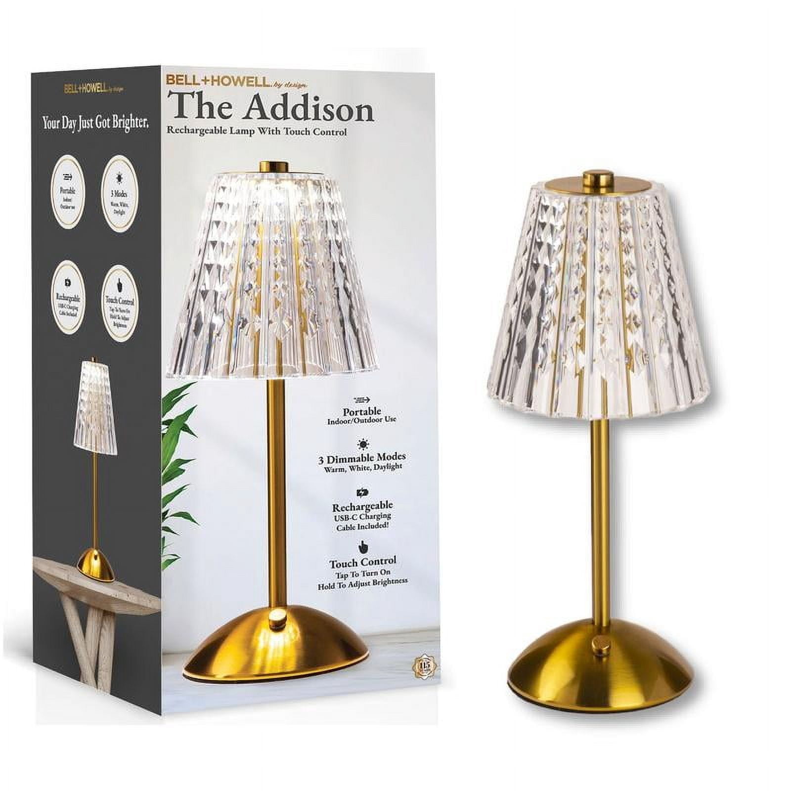 Rechargeable LED Table Lamp, Dimmable, 3 Light Modes, Modern Aesthetic ...