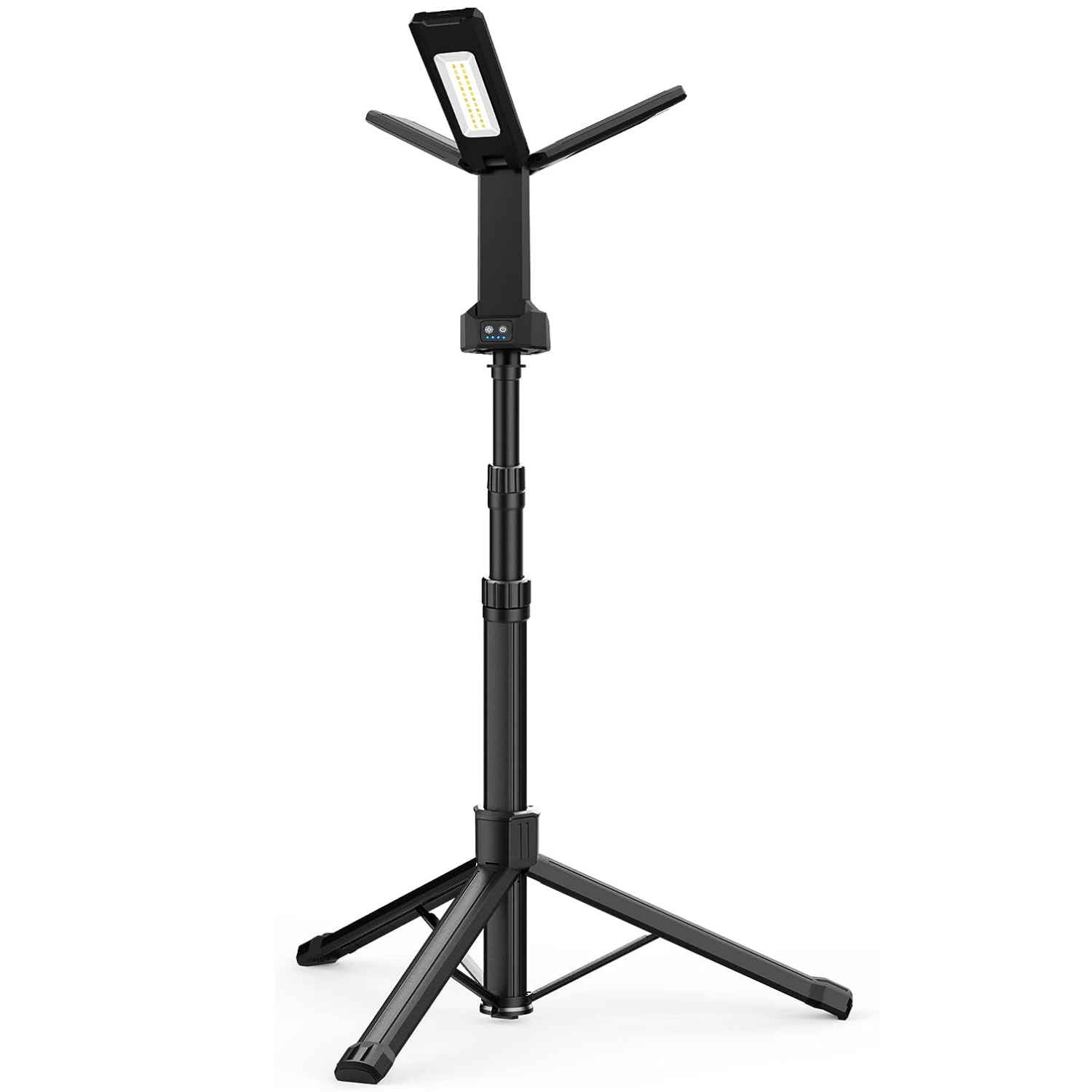 Might-D-Light 10-Watt 400-Lumen Dark Gray Rechargeable Folding LED Work ...