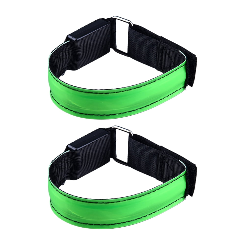 Rechargeable LED Wrist/Ankle Lights for Runners & Walkers Night Safety ...