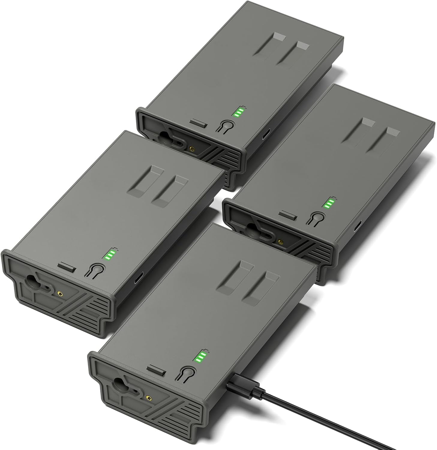 Rechargeable Lipo Lithium Battery 4-Pack for Trail Camera Reveal X Gen ...