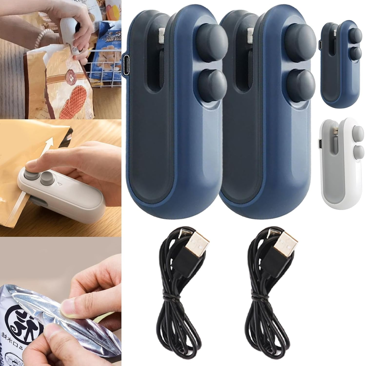 Rechargeable Magnetic Snack Sealer Household Mini Sealing Machine, Chip ...