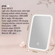 "Funtouch Portable LED Makeup Mirror, Dimmable Touch Control ...