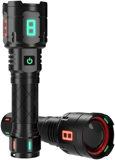 Rechargeable Military Flashlight, 220,000LM Powerful Tactical ...