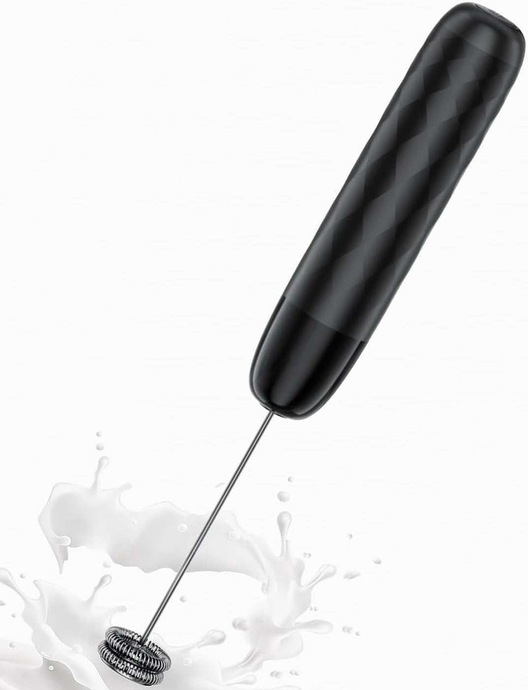 Rechargeable Milk Frother, Mini Handheld Electric Foam Maker Detachable ...