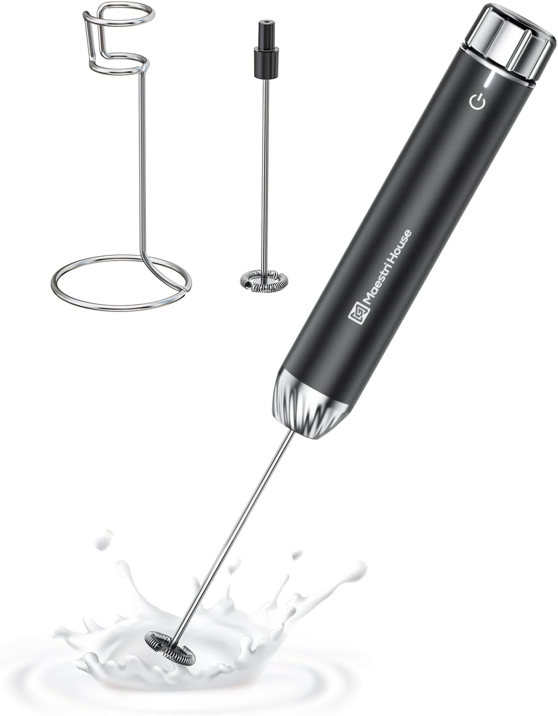Rechargeable Milk Frother with Stepless Speed Control, LunaFro Max ...