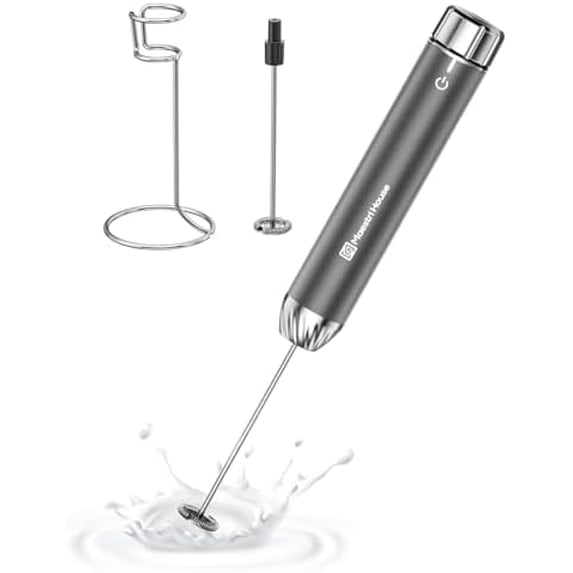 Rechargeable Milk Frother with Stepless Speed Control, LunaFro Max ...