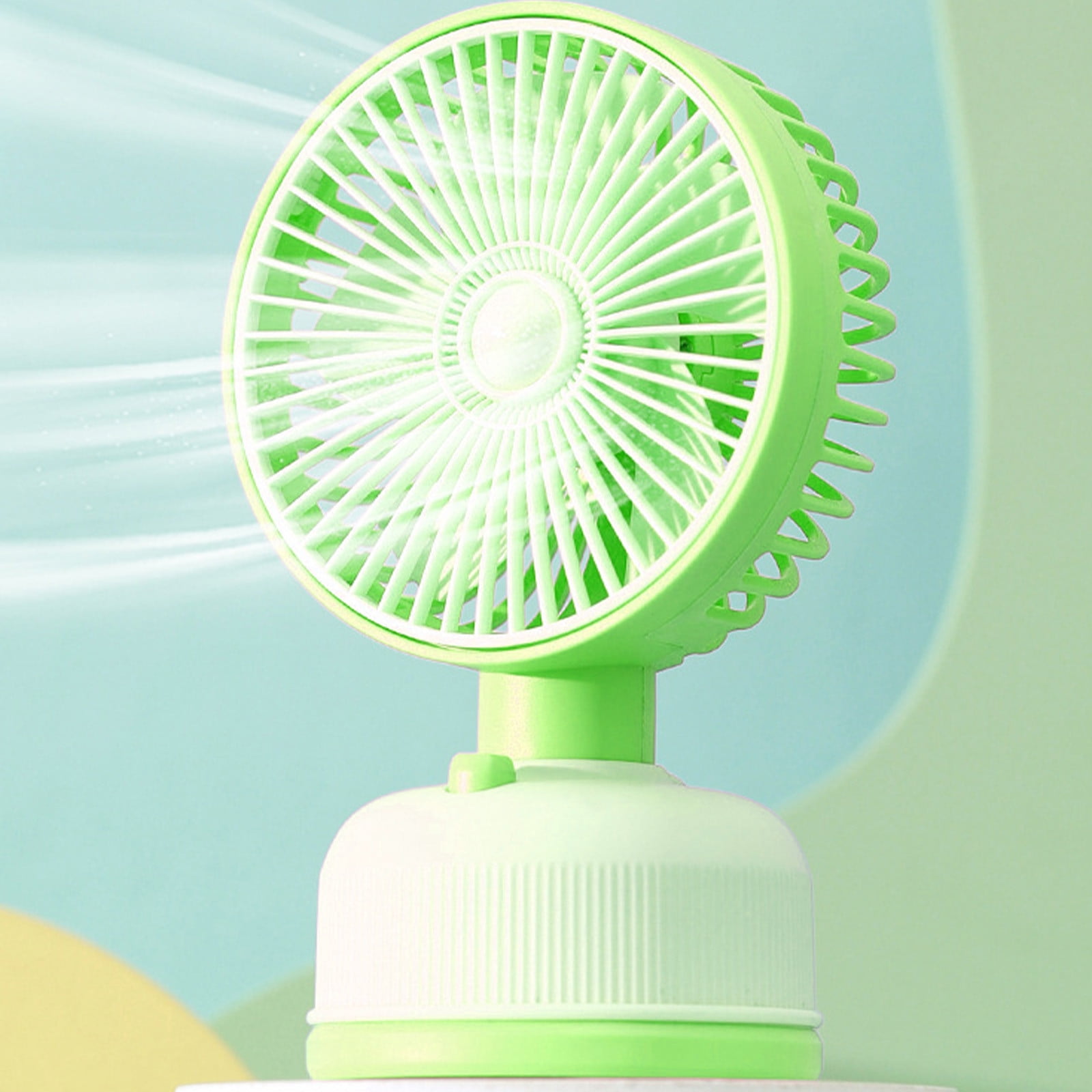 Rechargeable Mini Desk Fan, USB Powered Portable Fan, 3-Speed Quiet ...