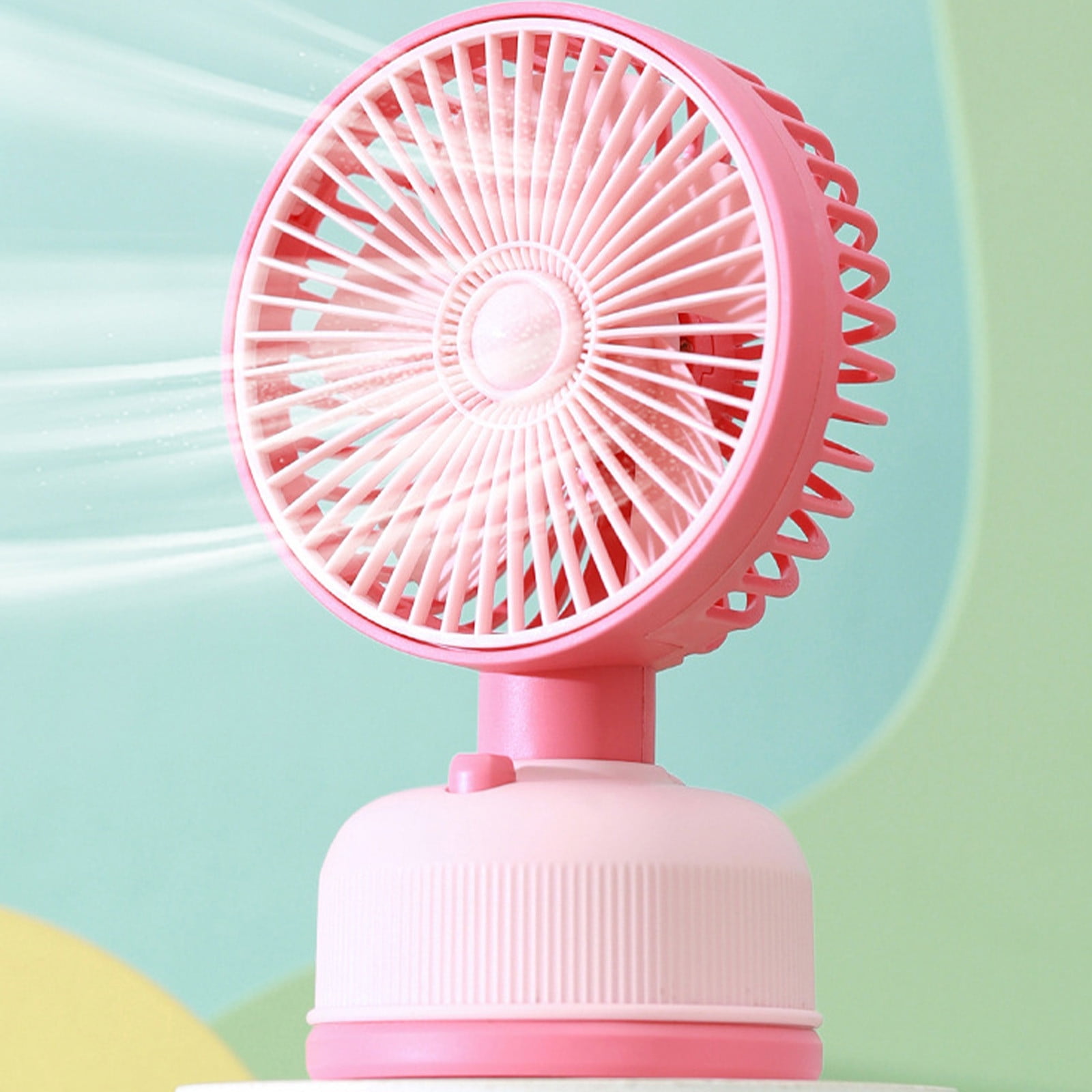 Rechargeable Mini Desk Fan - USB Powered Portable Fan with 3 Speed ...