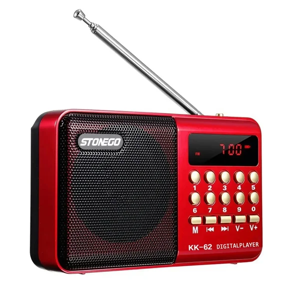 Rechargeable Mini Digital Portable Radio Mp3 Music Player Fm Usb Sd ...