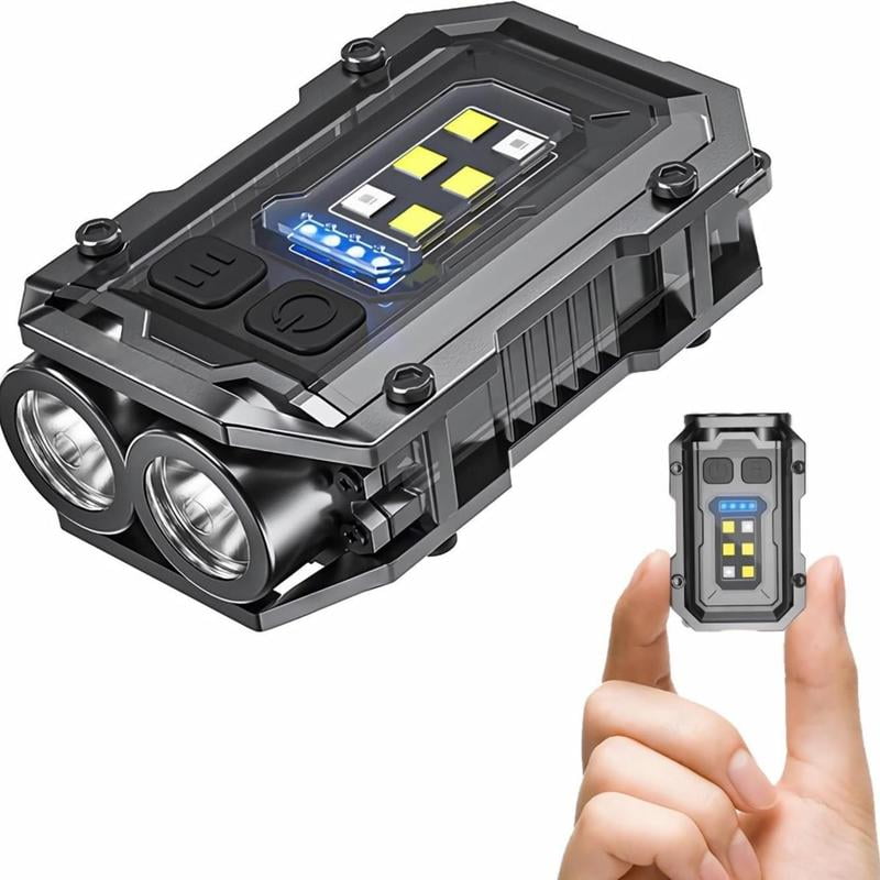Rechargeable Mini EDC Keychain Flash Light for Summer Camping, Aluminum ...